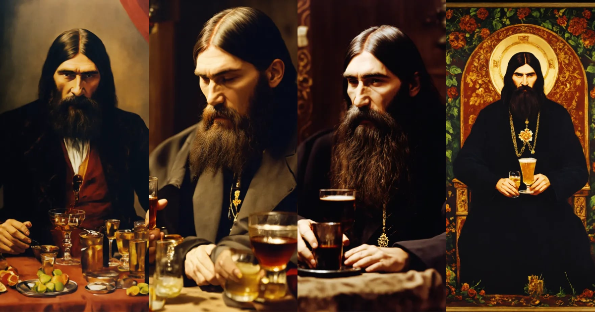 Lexica - Grigori Rasputin drinking alcohol