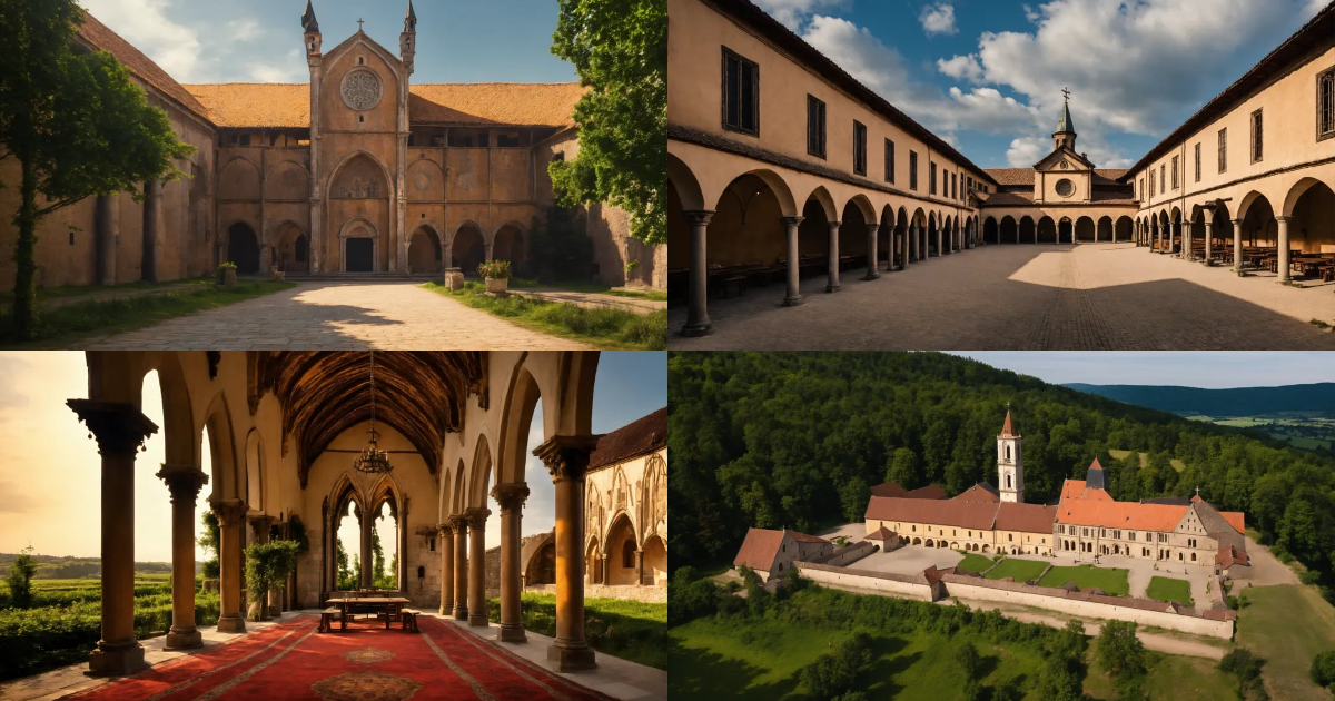 Lexica - An old-style medieval monastery of Catholic friars