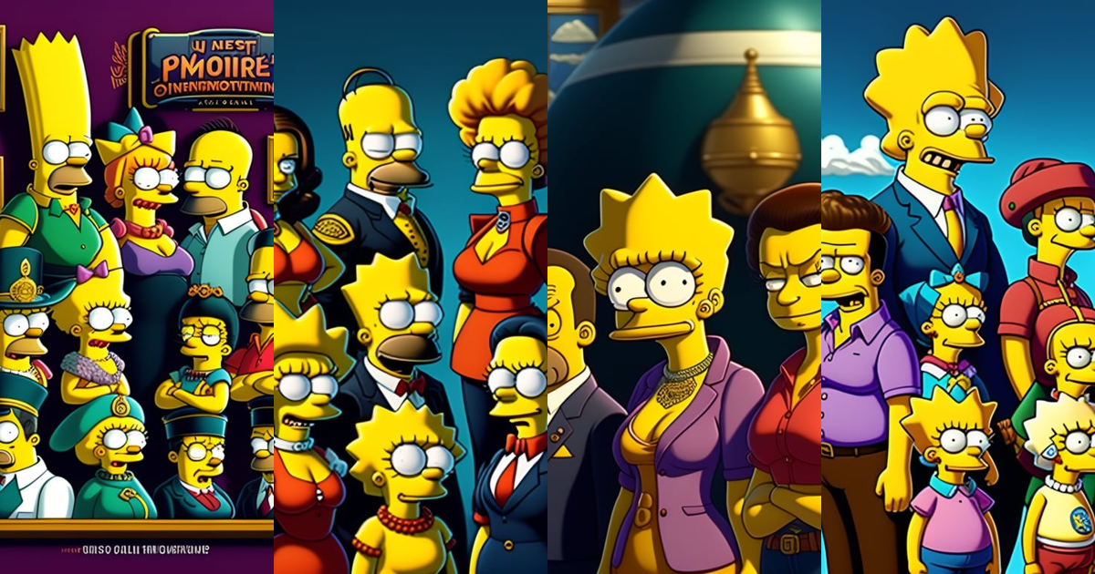 Lexica - A The Simpson's universe character portrait