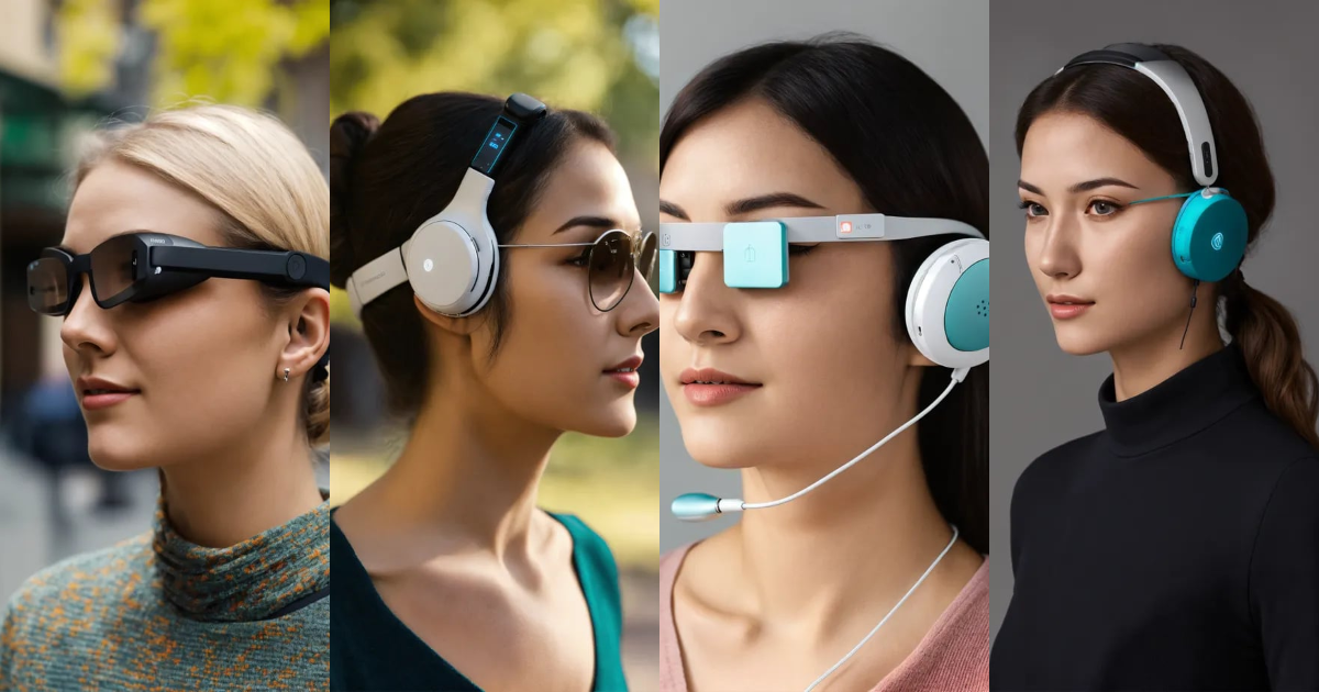 Lexica - Smart elegant small headband on visually impaired person with ...