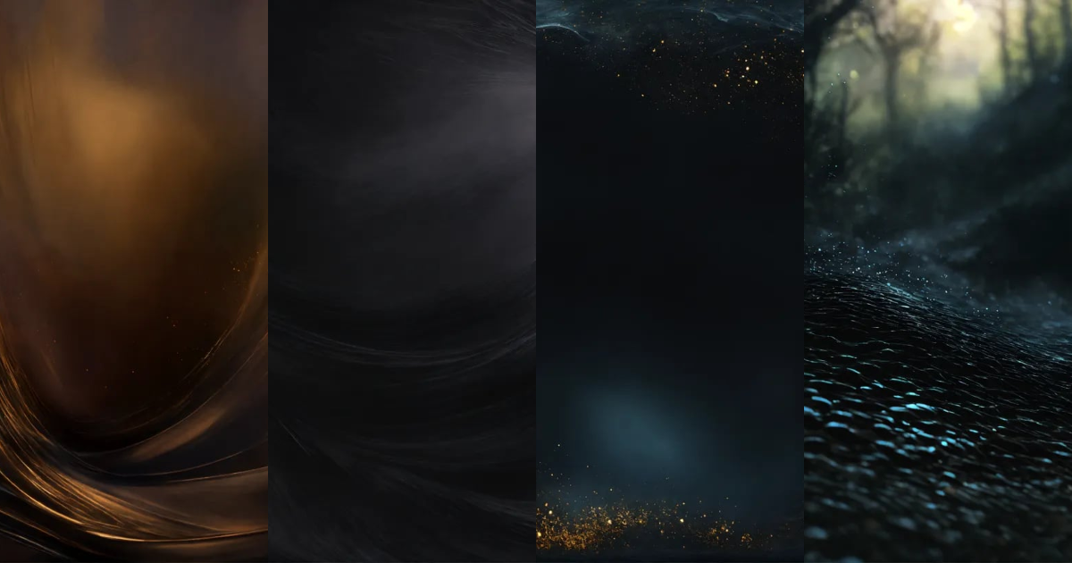 Lexica - Pure ebony background, a translucent divine mist