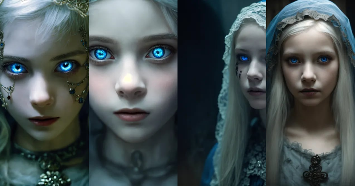 Lexica - Body portrait of a very childish deadly pale extremely slim ...