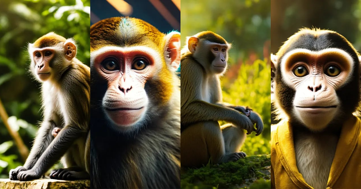 Lexica - Image of one of BAYC Monkeys NFTs by Yuga Labs