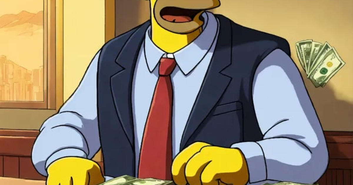 Lexica - Lawyer Lionel Gates from the Simpsons cartoon stands at a ...