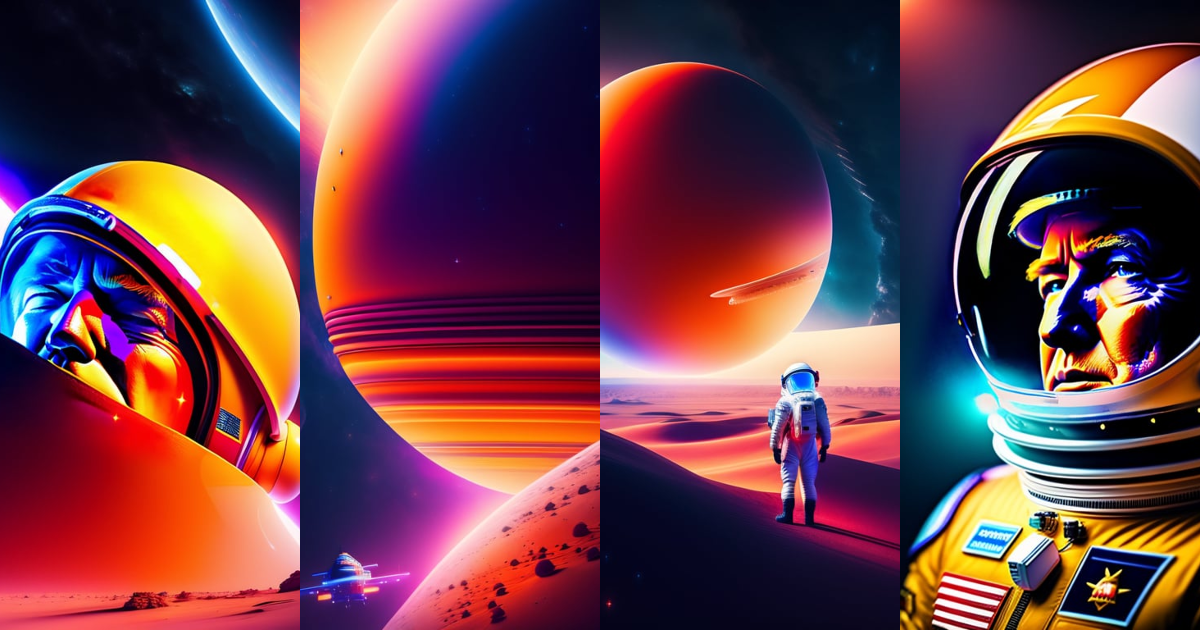 Lexica - Beeple's newest art work of donald trump living as an ...