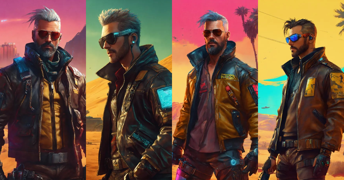 Lexica - A cyberpunk professor nomad, smart and tough in leather jacket ...