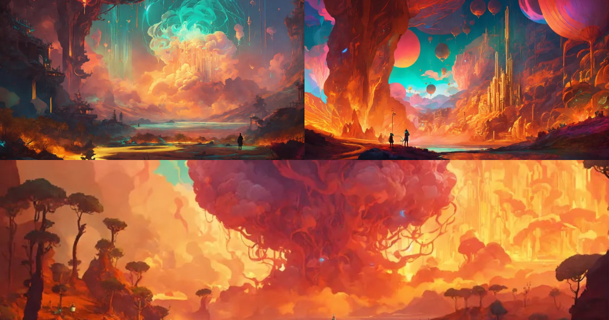 Lexica - A psychedelic realm, delirium, chaotic storm of liquid smoke ...
