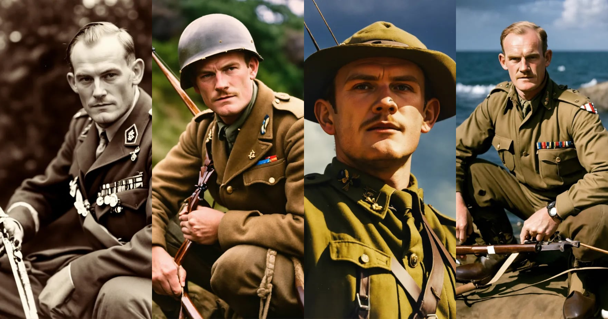 Lexica - Jack Churchill with a bow