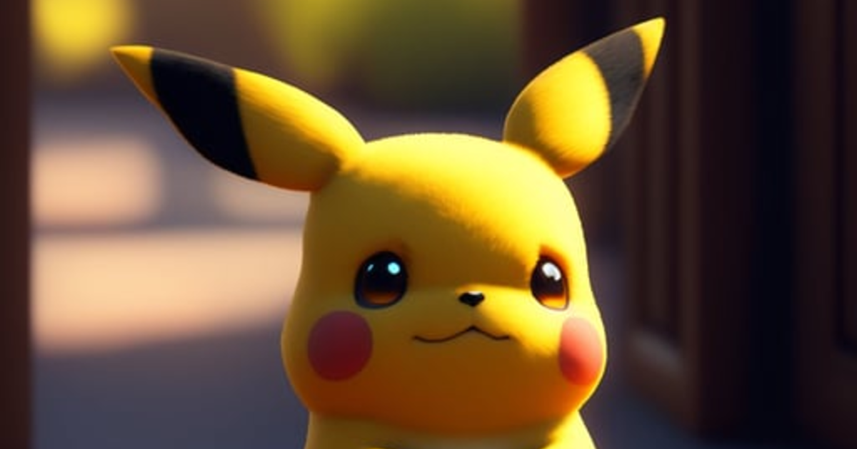 Lexica - Cute little Pikachu waving and smiling greeting me in front of ...