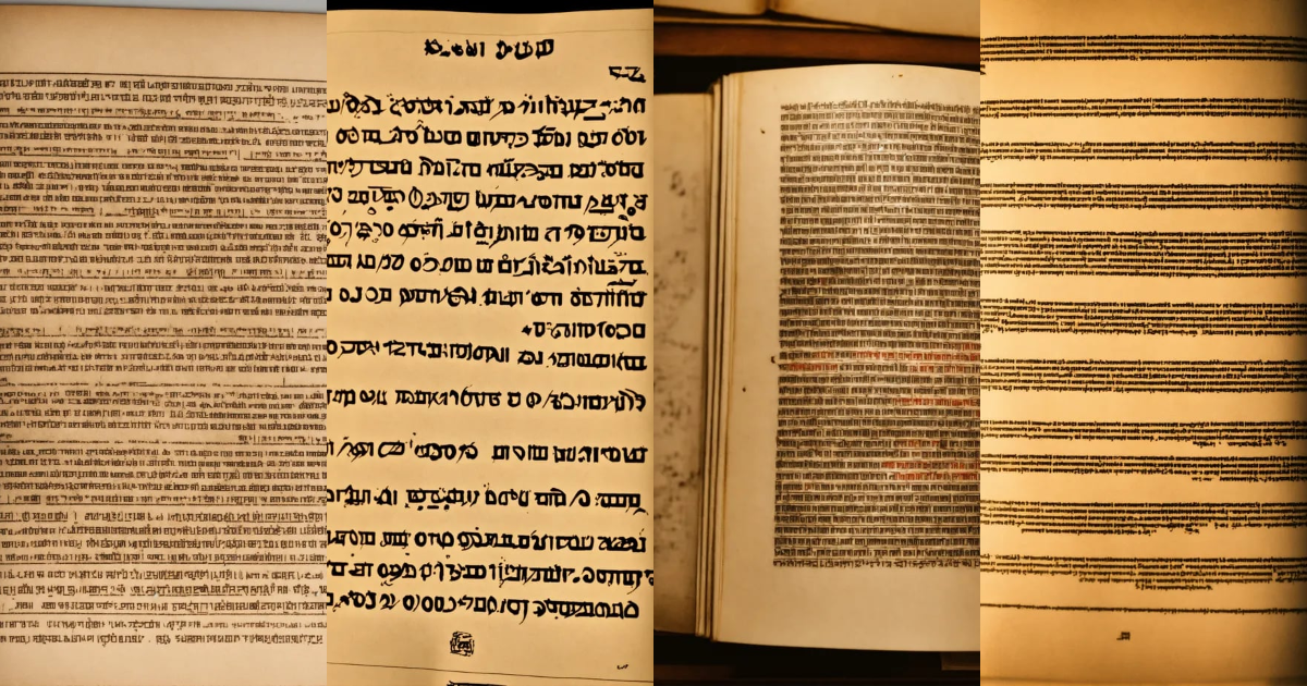 Lexica - Text on a white page in Hebrew that is unclear and blurred