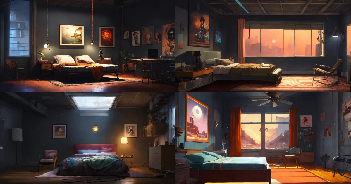 Lexica - Ominous dark grey wall room, no pictures on the wall, single ...