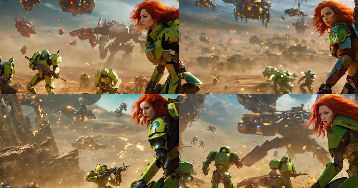 Lexica - Full body view of woman with red hair and bright green eyes ...