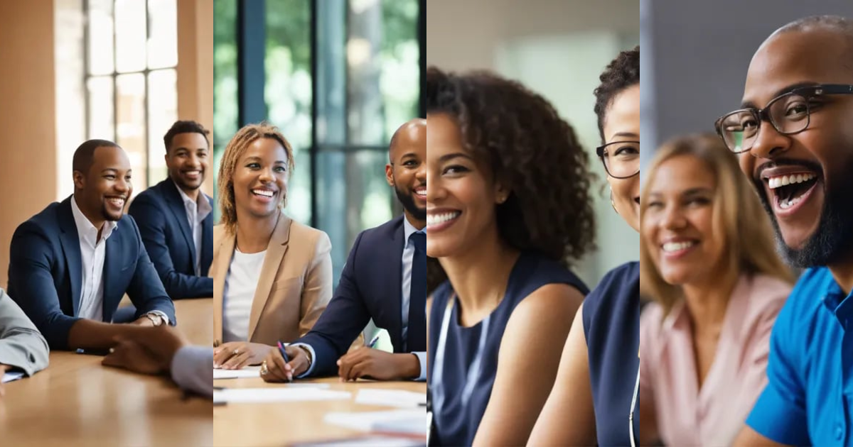 Lexica - A group of joyful Professional looking principals of all races ...