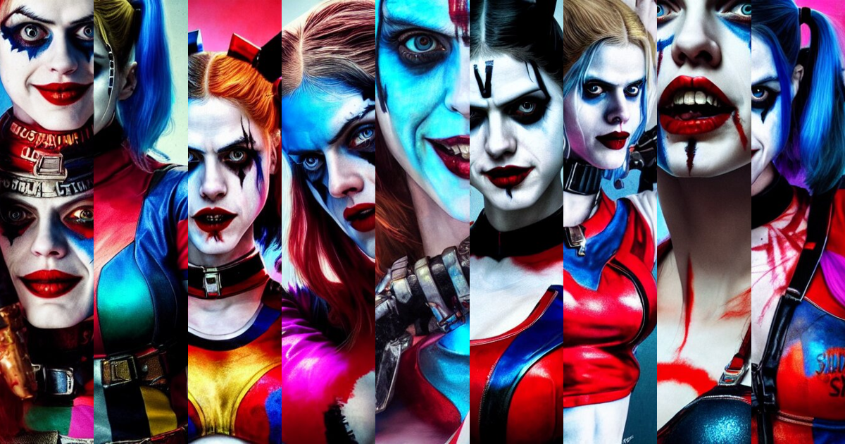 Lexica - Portrait of alexandra daddario as a harley quinn in suicide ...