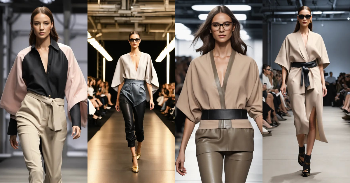 Lexica - 3d realistic photo of female nerd walking runway during ...