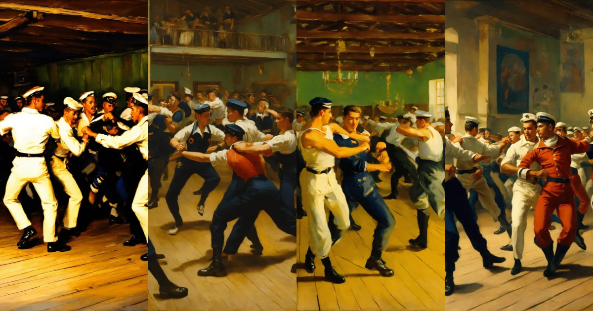 Lexica - Sailors fighting in a dance hall