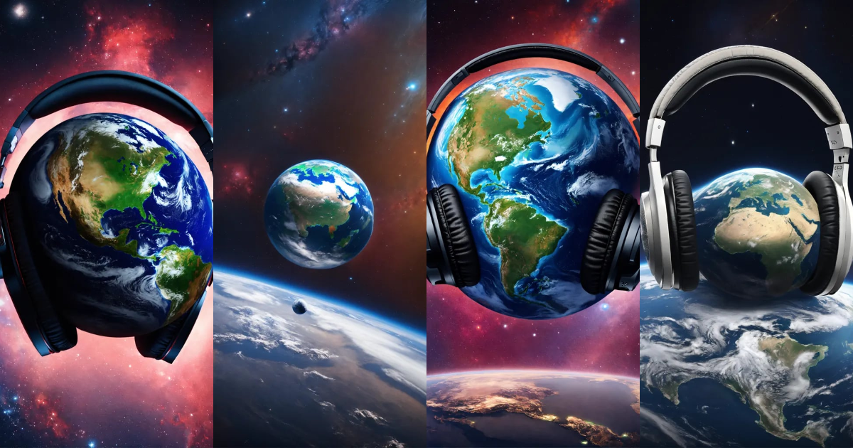 Lexica - Planet Earth, wearing Beats By Dre wireless headphones, viewed ...