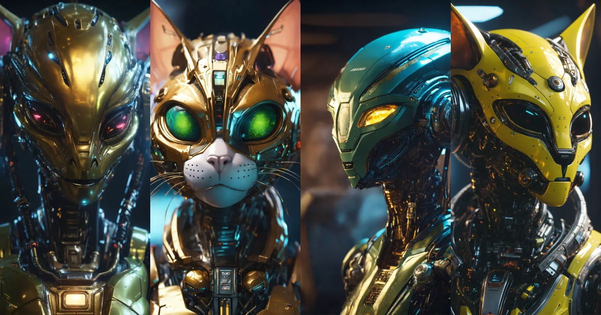 Lexica - Many different creepy alien race individuals cat-like robo ...