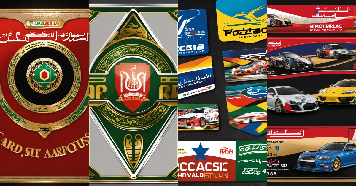 Lexica - Car badge access sticker for arabian motorsports venue