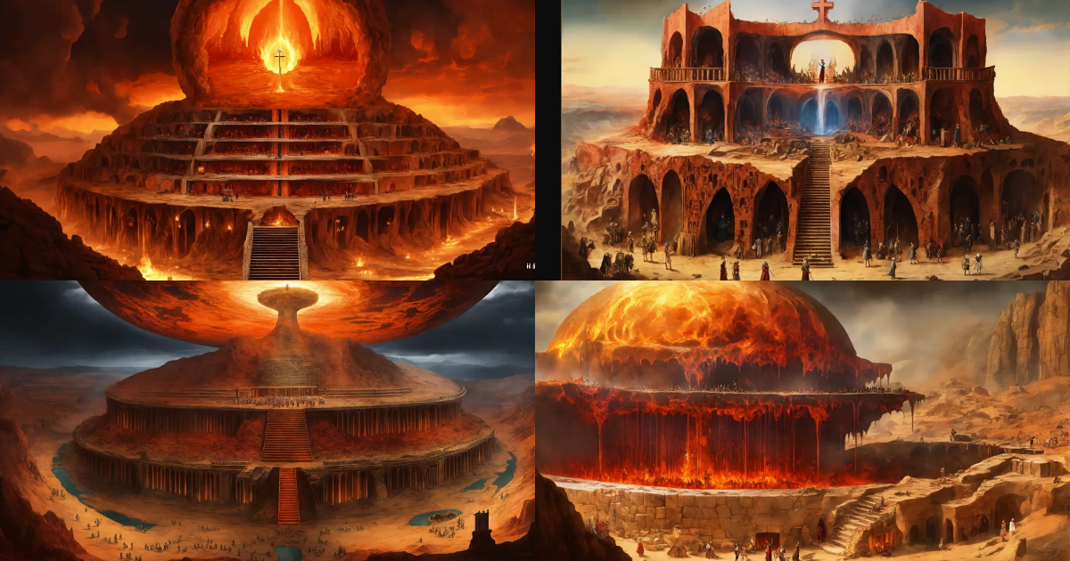 Lexica - 3 levels of hell, under earth, Hades and sheol, Gehenna and ...