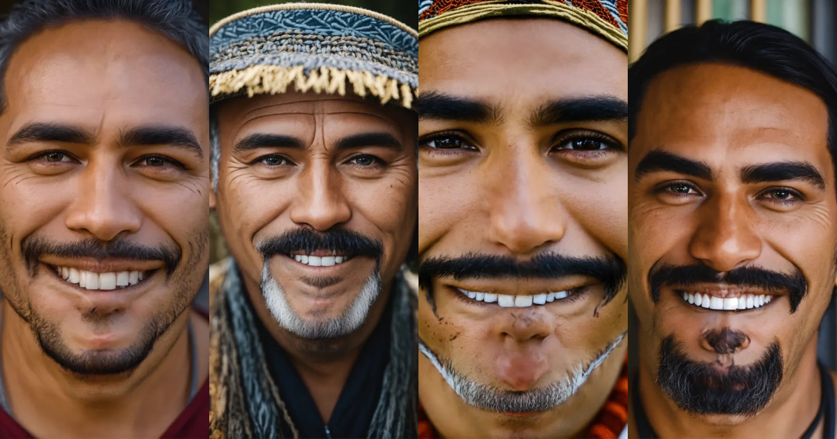 Lexica - Front on maori man face smiling good looking new zealand ...