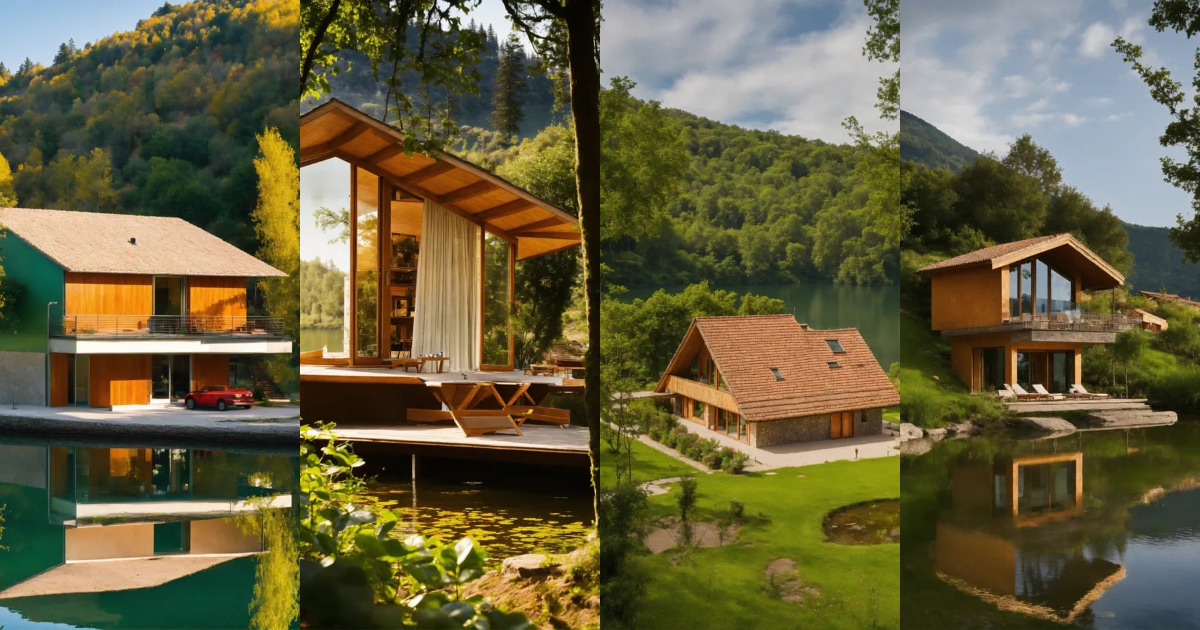 Lexica - Organic house next to the lake, forma de mariosa