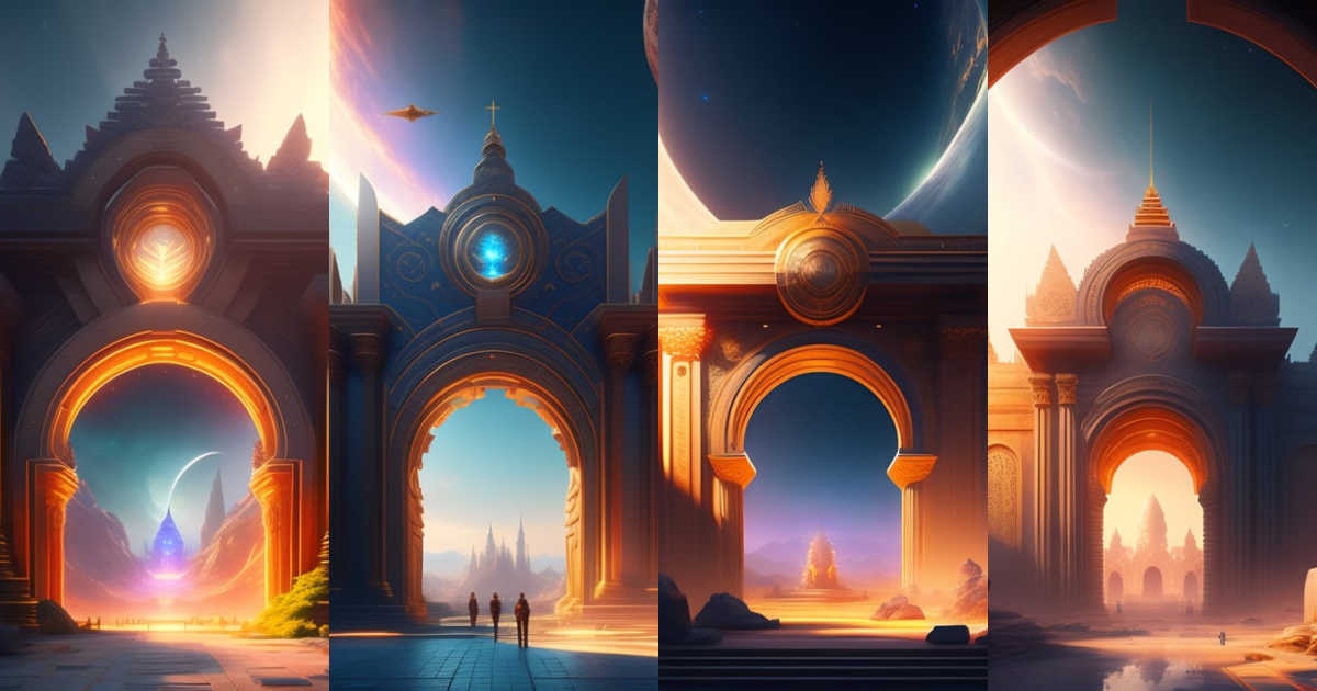 Lexica - High tech ntergalactic star gate that was discovered in ruins ...