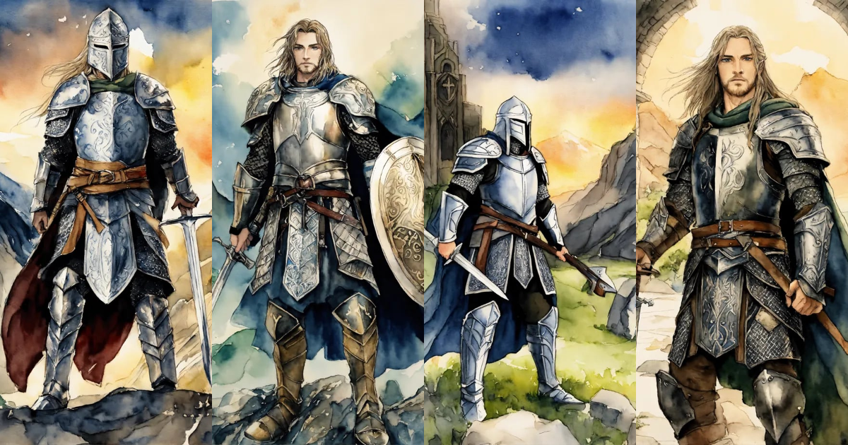 Lexica - Thorongil from LOTR with Gondor Armor in vagabond manga ...