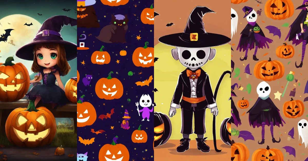 Lexica - Wonderful playful Halloween characters for kids spooky