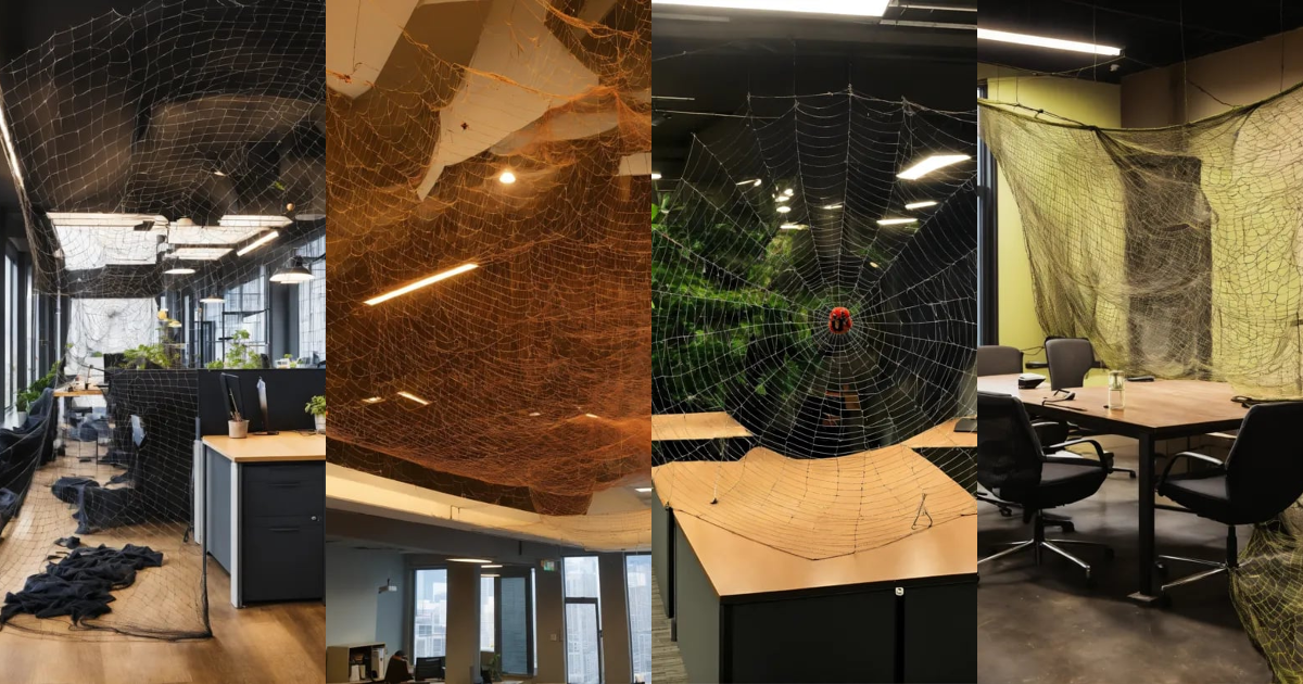 Lexica - Spiders net in an office environment