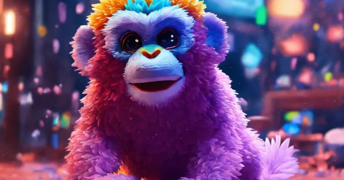 Lexica - Pixel 3D with ice monkey nft oh well
