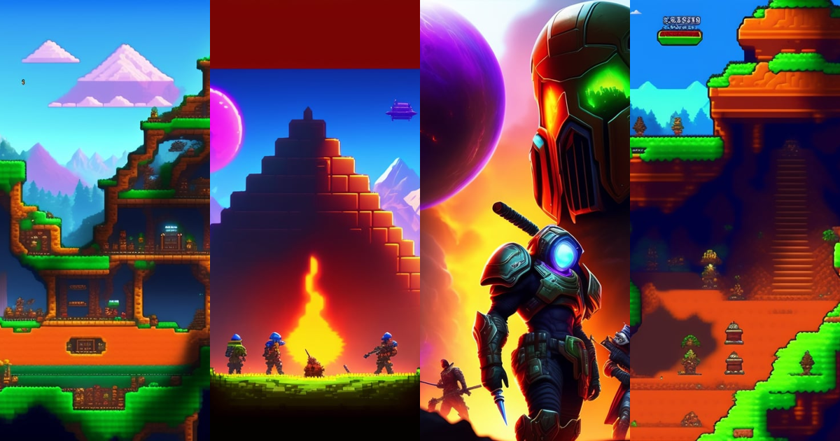 Lexica - Terraria avec fortnite et Doom slayer jeux