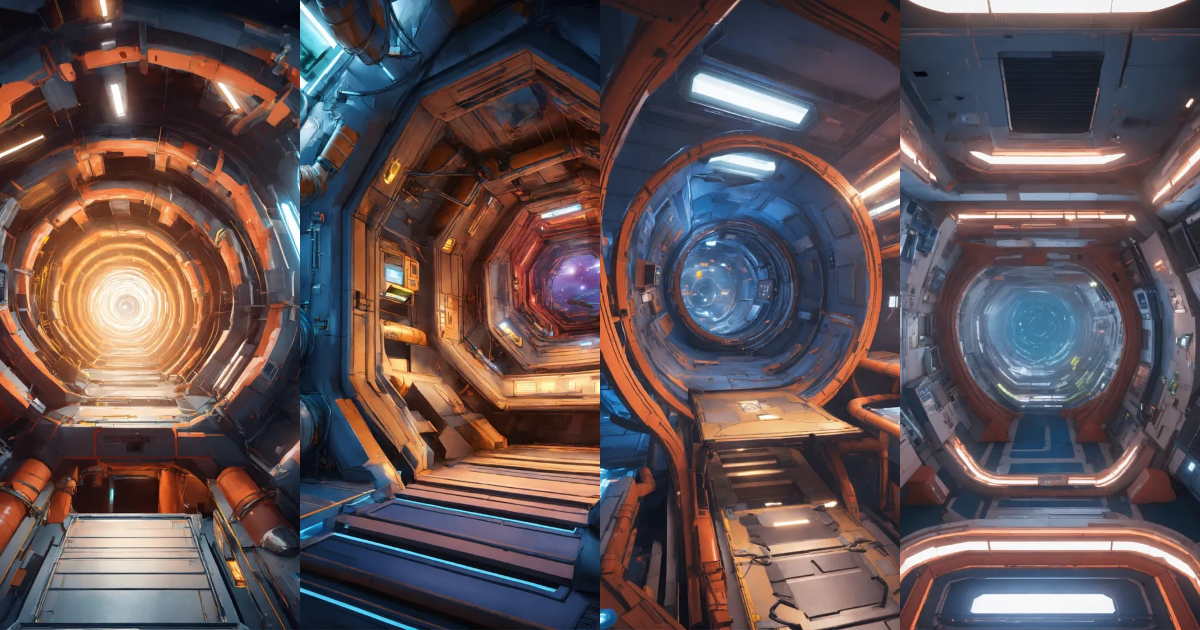 Lexica - A realistic spiral obstacle course in the interior of a space ...