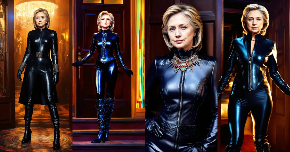 Lexica - Breathtaking stunning Goddess Hillary Clinton at my front door ...