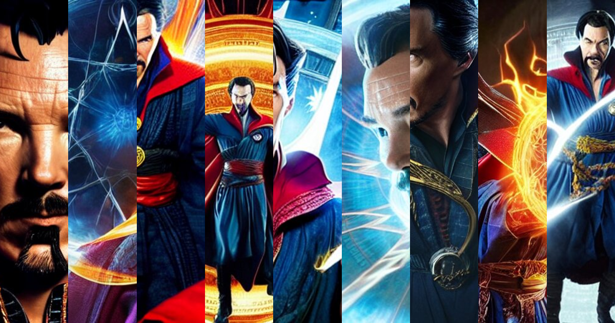 Lexica - Dr. strange casting a shield spell in the metaverse, hyper ...