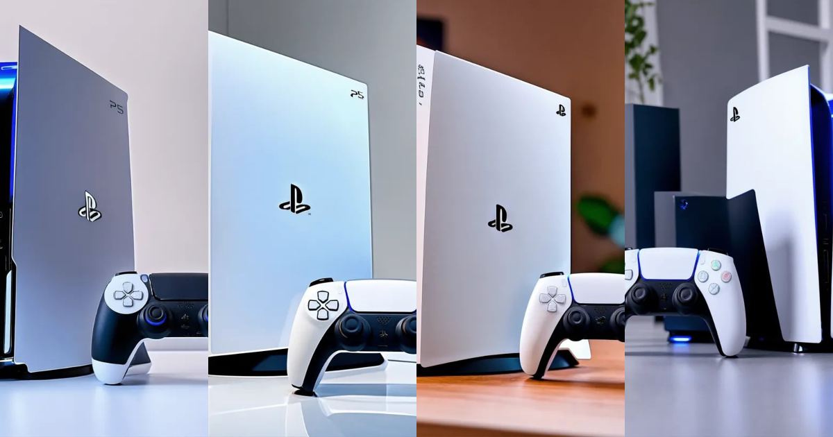 Lexica - A photo of a PS5 console. The console is new and in perfect ...
