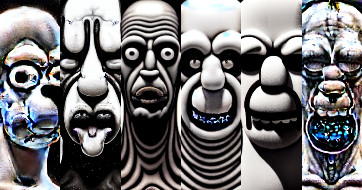 Lexica - A dream portrait of homer simpson, black & white, melting ...