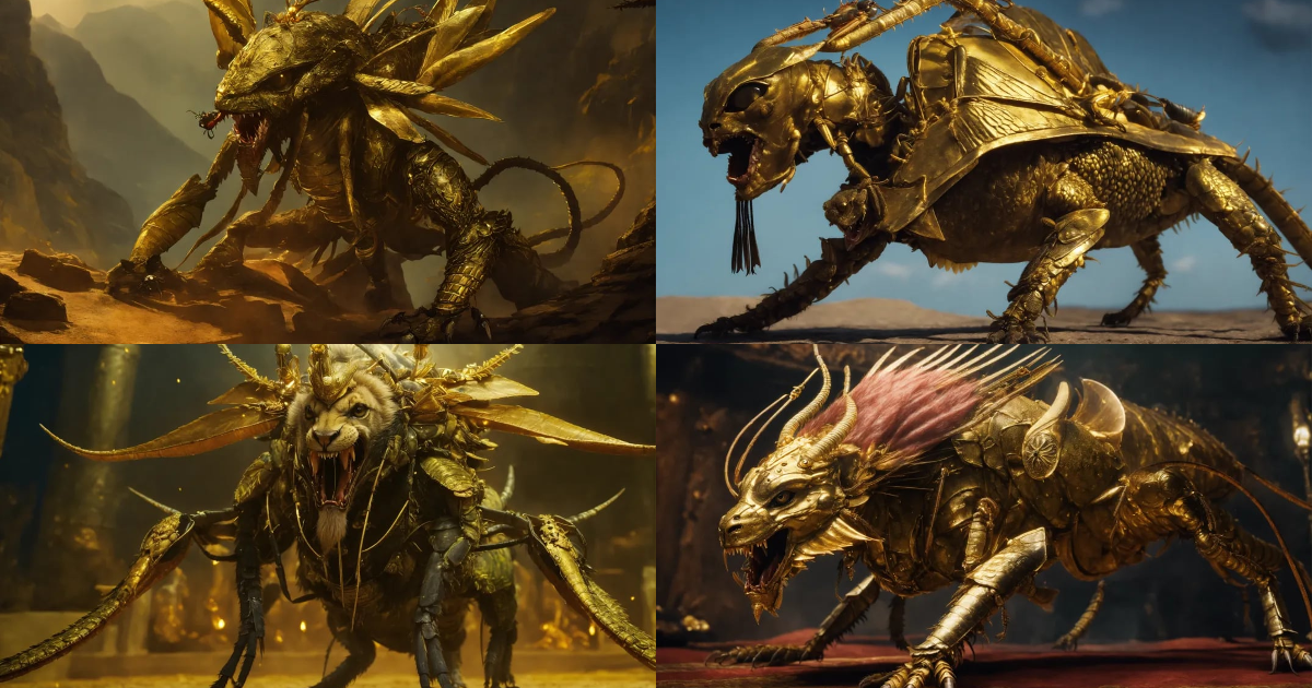 Lexica - A creature that looks like a locust with a man’s face, woman’s ...