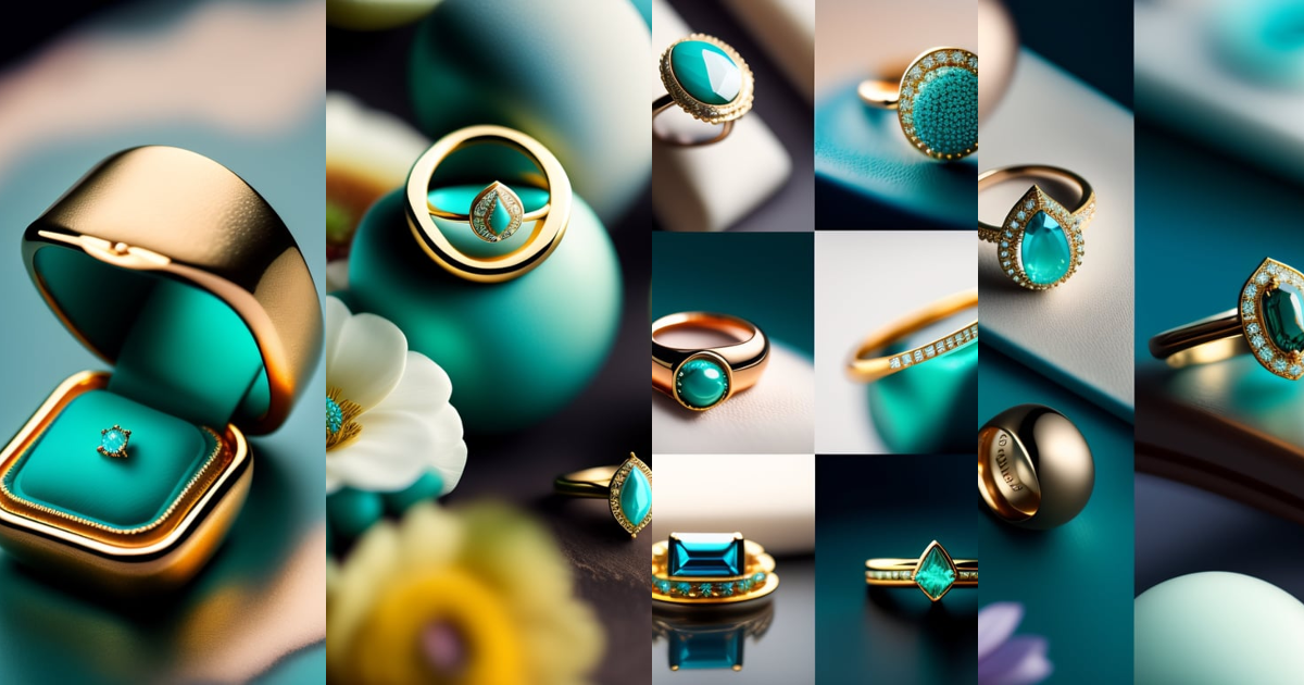 Lexica - Beautiful website of rings and earrings, ui ux ui/ux, teal and ...