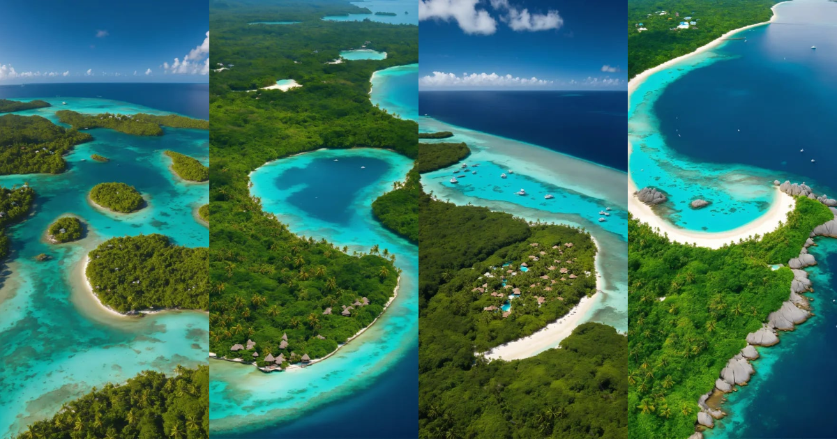Lexica - Thousand of small tropical islands far from each other, high ...