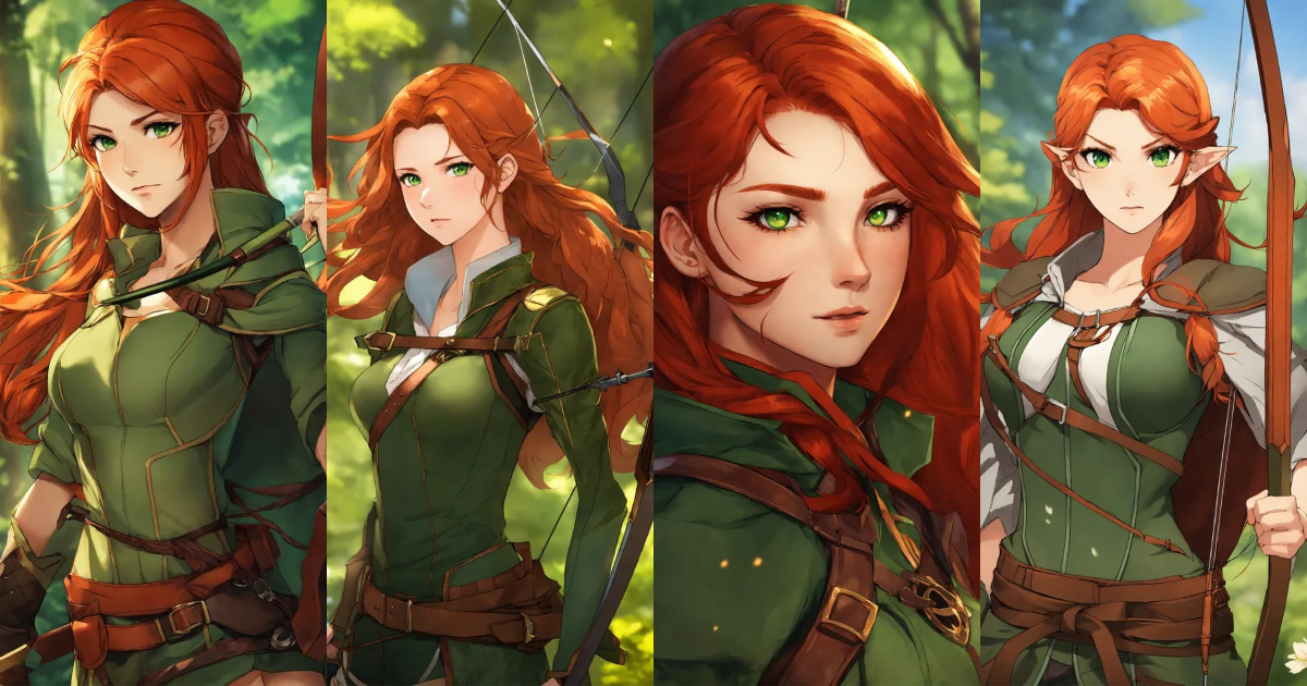 Lexica - Anime, rpg, character art, best quality, 18-year-old redhead ...