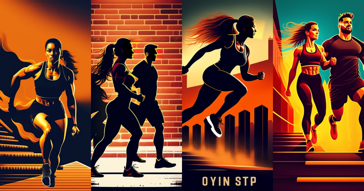 Lexica - Crossfit, dynamic, action, workout, vector design, realistic ...