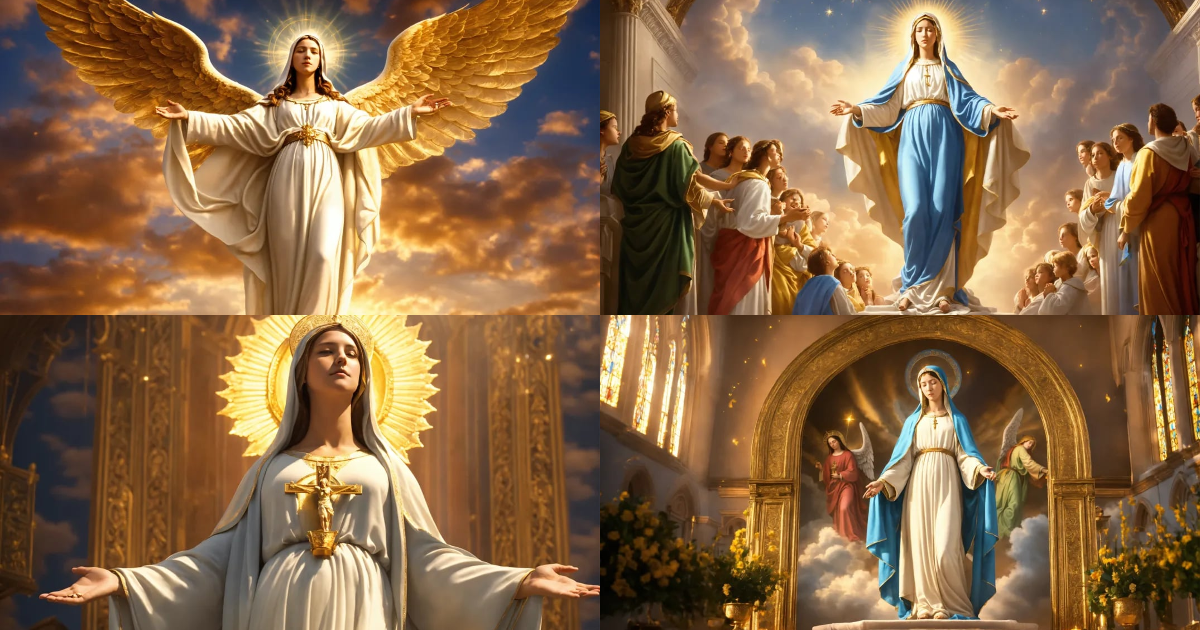 Lexica - Image of the virgin Mary elevated to heaven in body and soul ...