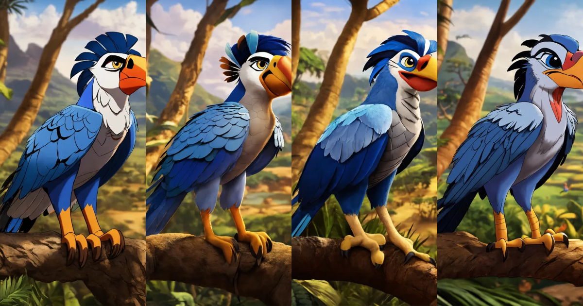 Lexica - Zazu bird from Disney's Lion King cartoon