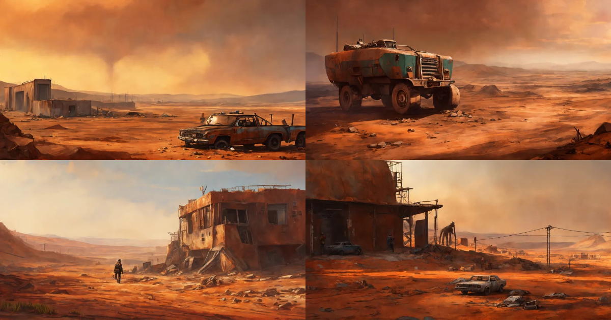 Lexica - Conept art digital realistic painting, post apocalyptic ...
