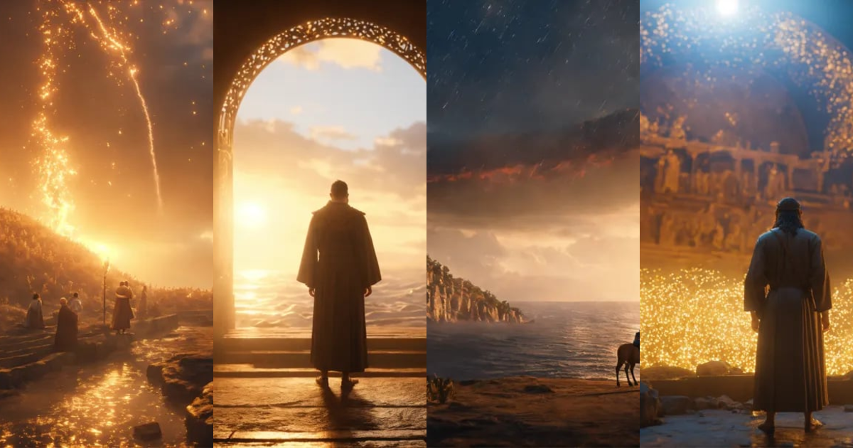 Lexica - Biblical story of Noah praying to God, insanely detailed and ...