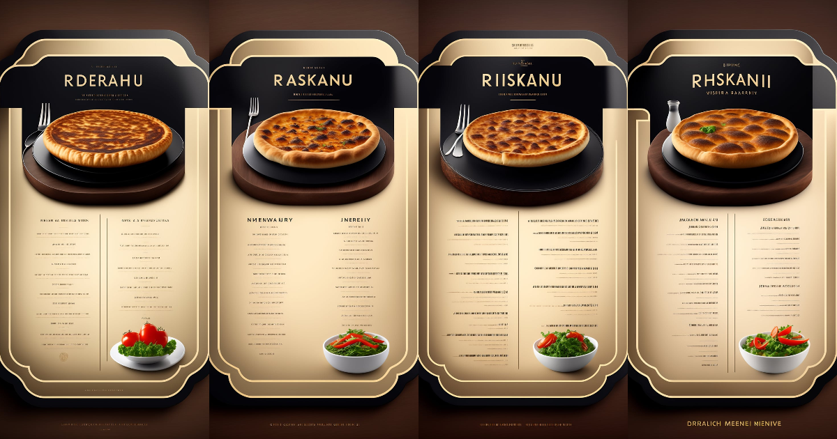 Lexica - Restaurant menu photoshop design 4k