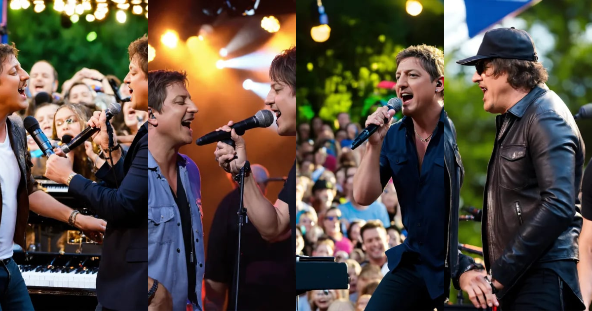 Lexica - Rob Thomas singing with Billy Joel at a kids park