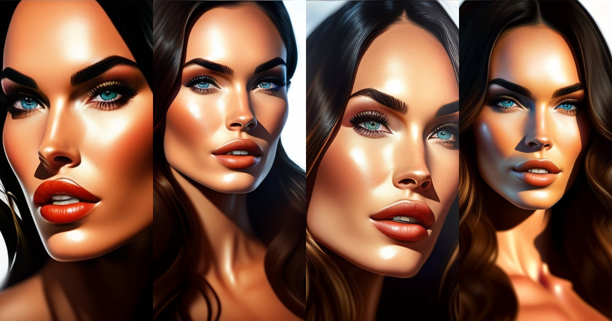 Lexica - Megan fox closeup of face. licking lips. hyperrealistic ...