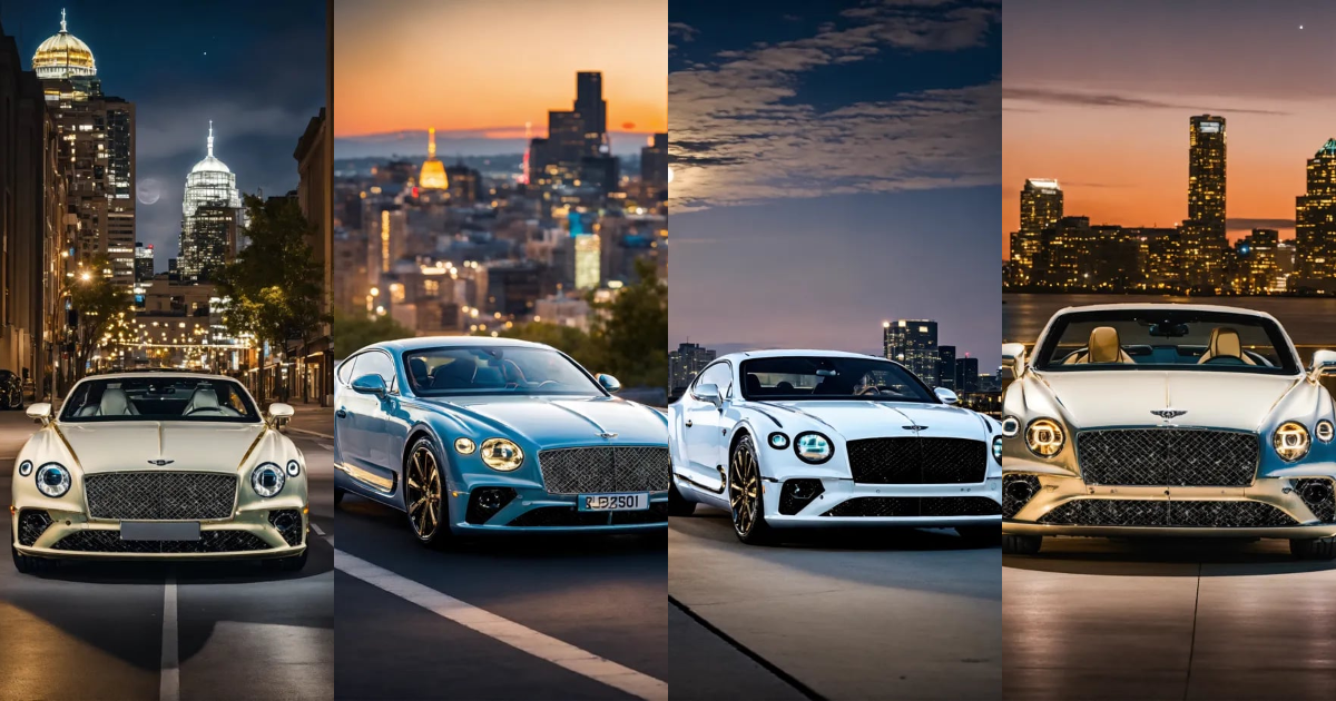 Lexica - 2022 Bentley continental GT white with gold trim downtown ...
